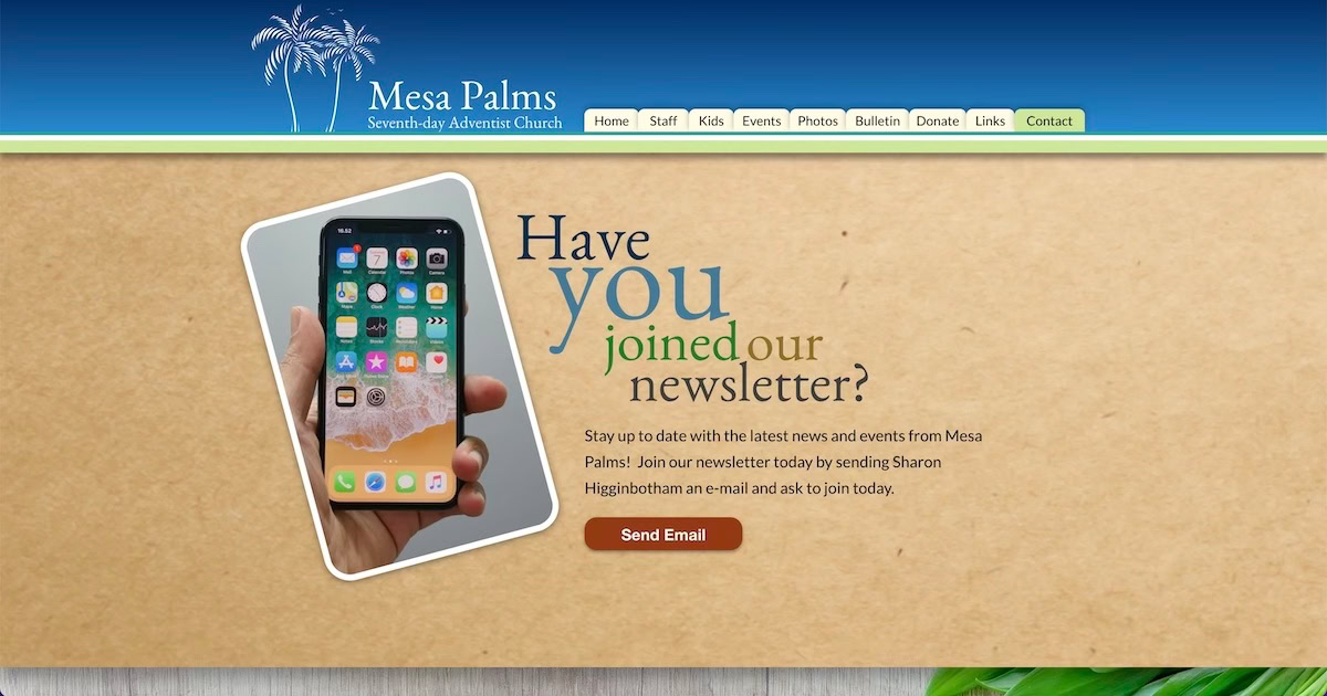 Mesa Palms Seventh-day Adventist Church - Contact Us