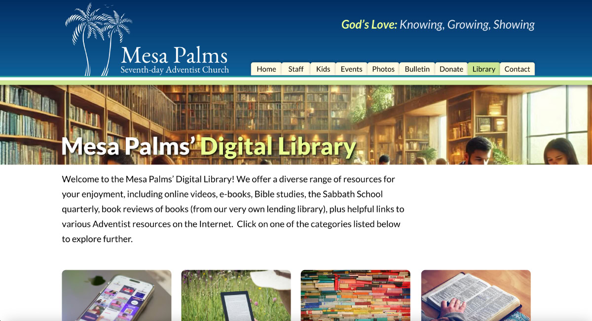 Mesa Palms Seventh-day Adventist Church - Library